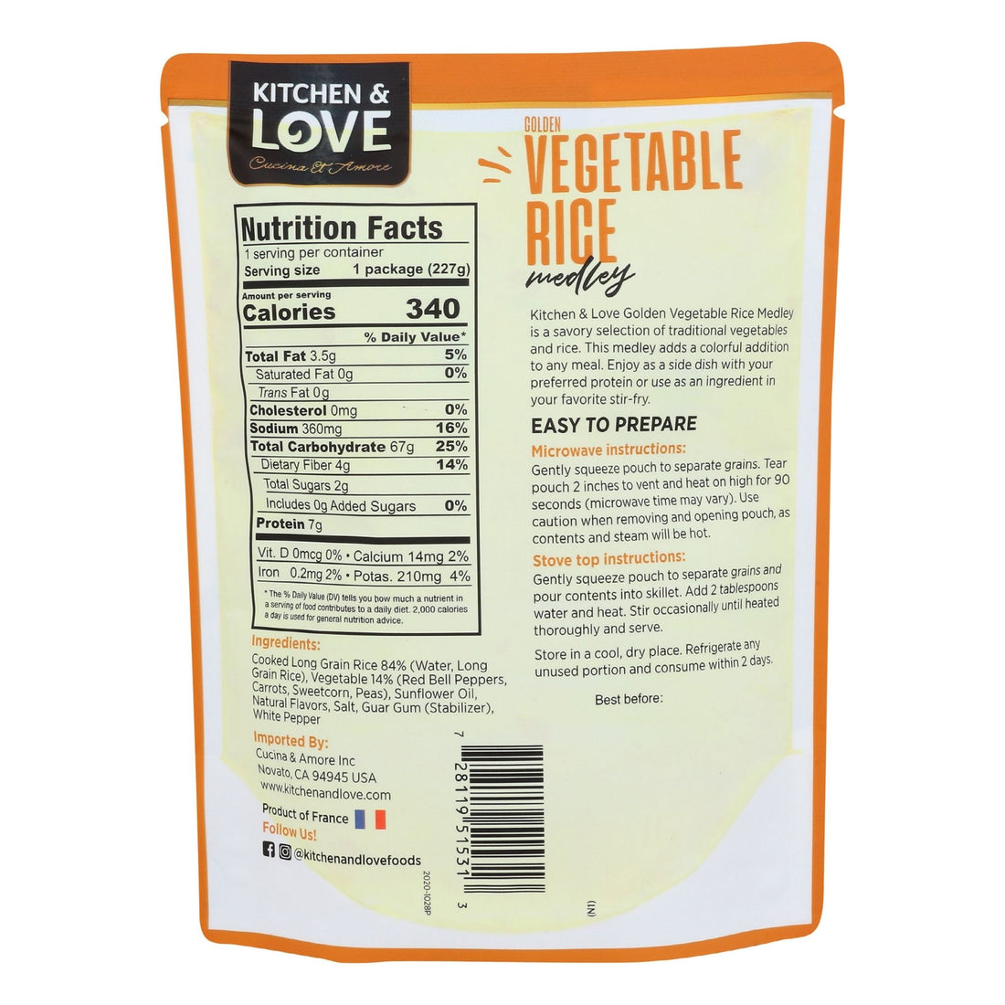 Golden Vegetable Rice - 6 Pack – Cucina & Amore